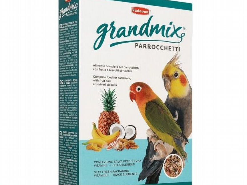Padovan Parrocchetti GrandMix корм для средн. попу