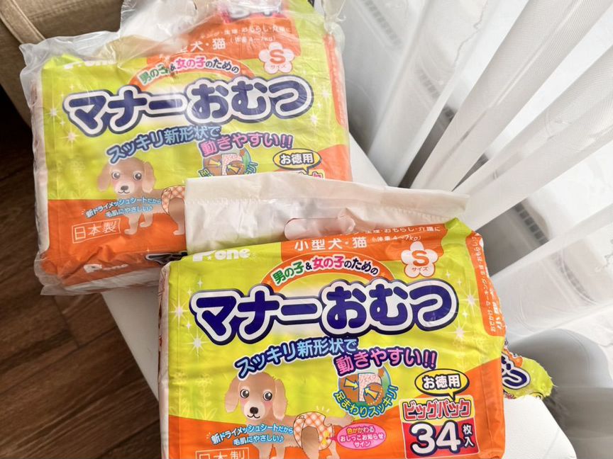Японские подгузники для собак и кошек P.One