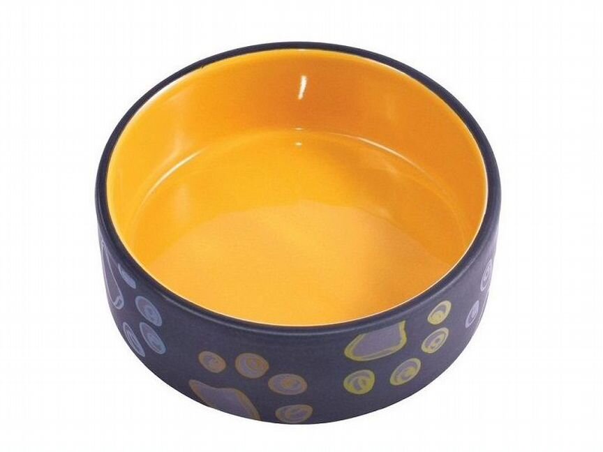 Миска керам. Mr.Kranch Черная с Желтым 420мл 21103