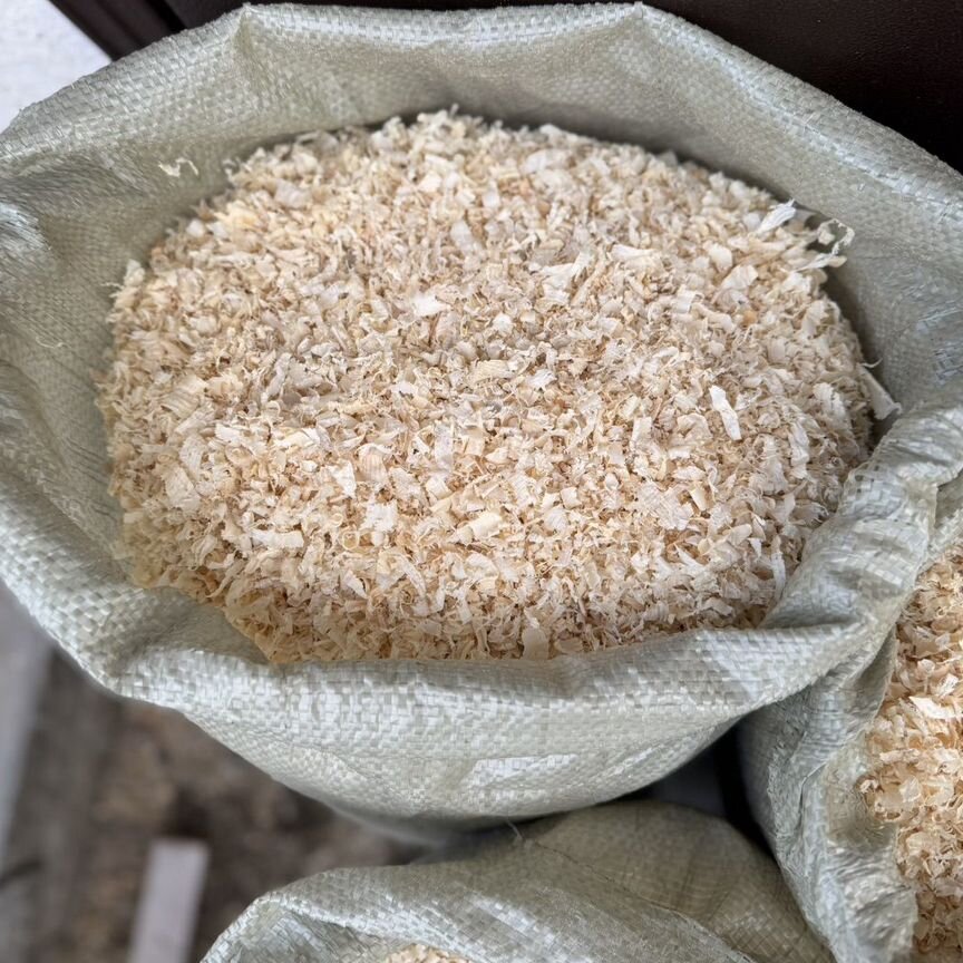 Опилки стружка в мешках