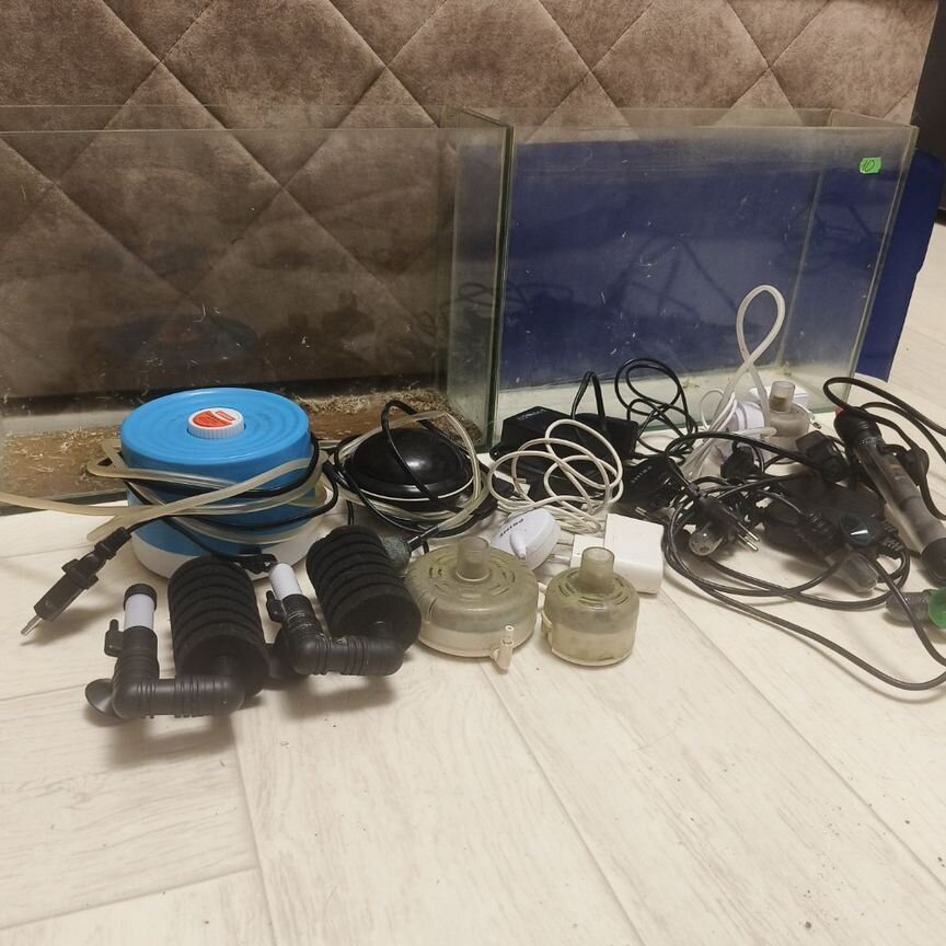 Аквариумы,компрессоры,обогреватели,аэрлифты