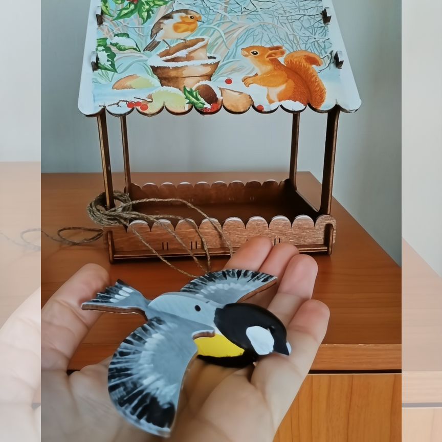 Кормушка, поделка в садик, школу