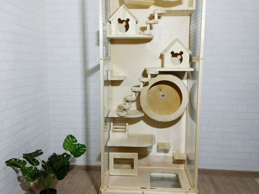 Дом, витрина, клетка для шиншиллы, дегу, хорька, б