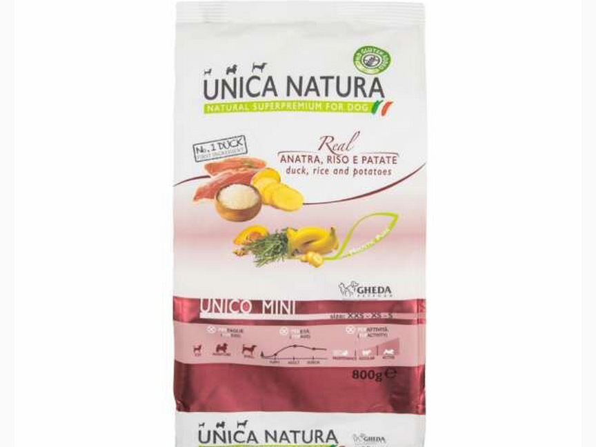 Корм для собак unica