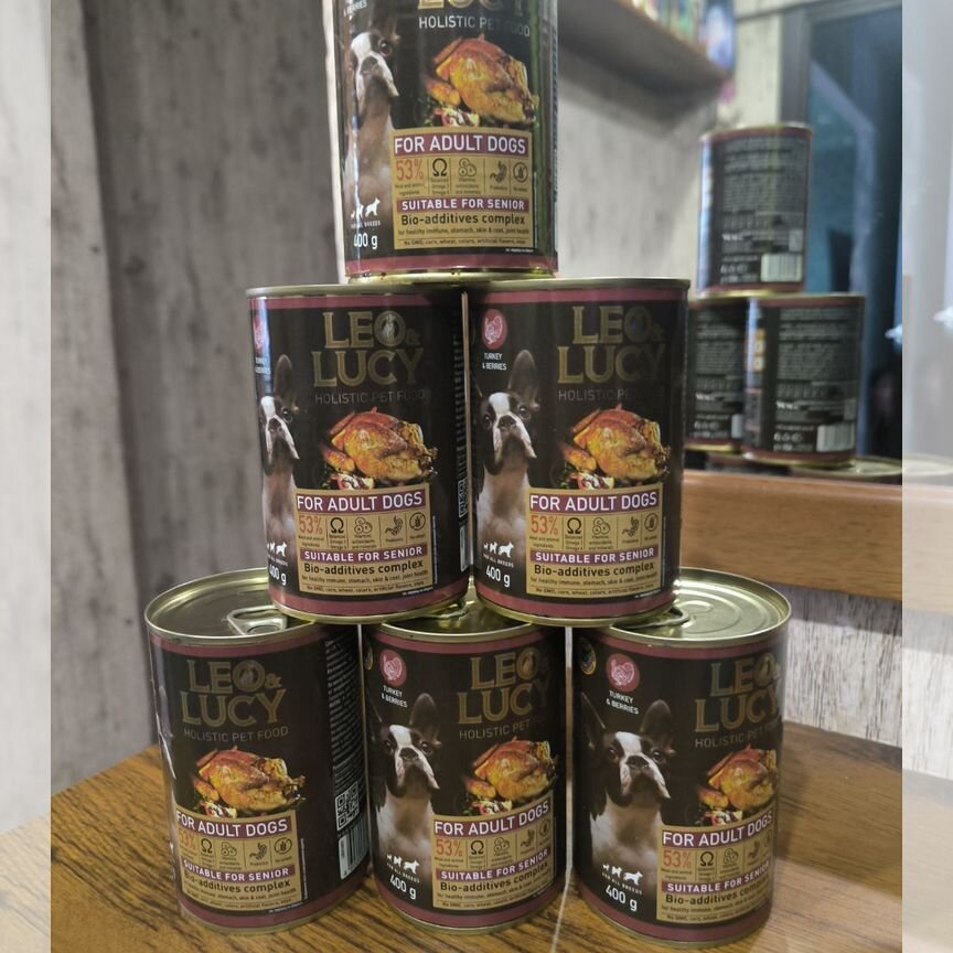 Корм для собак LEO&lucy паштет с индейкой
