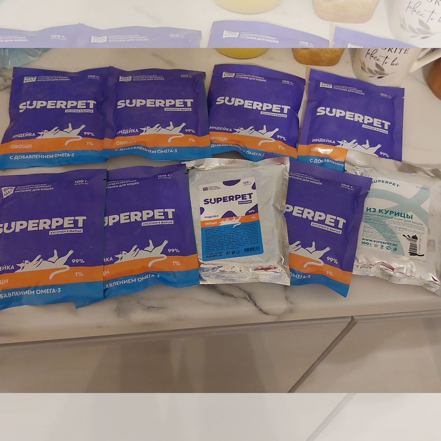 Корм для кошек superpet(кусочки )