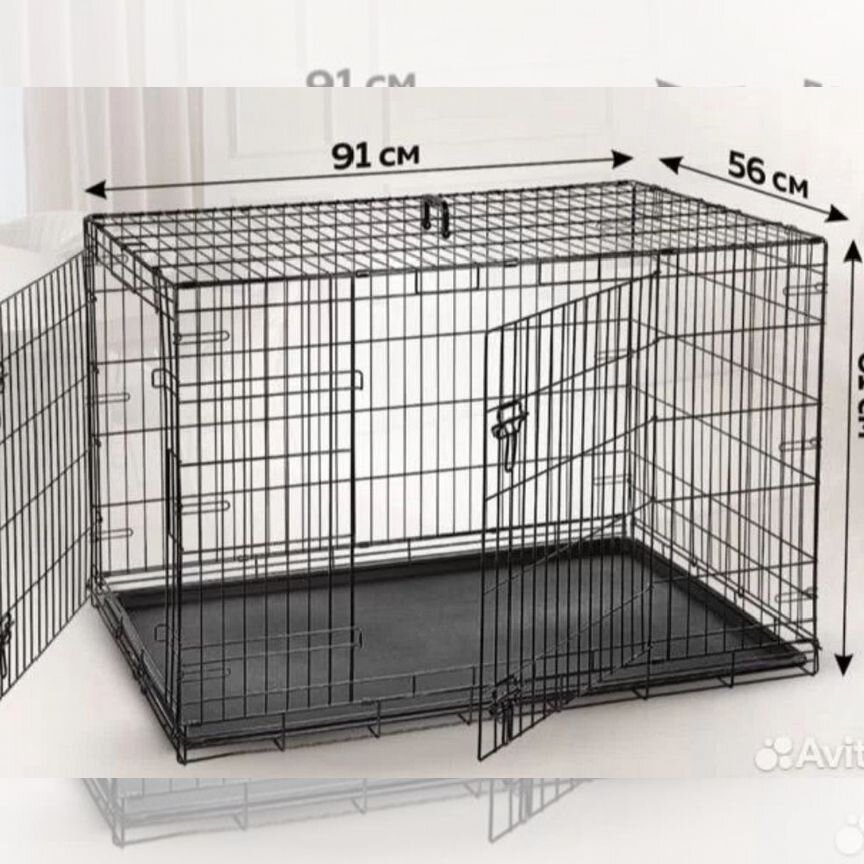 Клетка для собак #4 новая (2 двери)