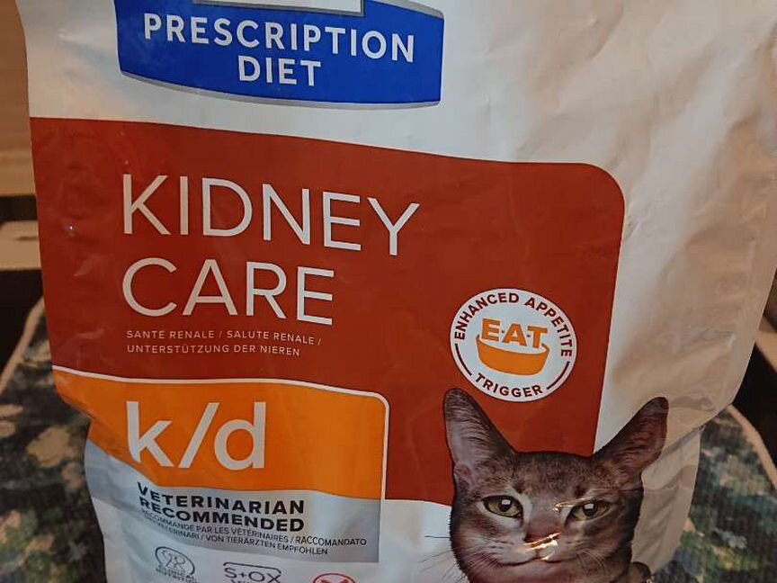 Корм для кошек Hill's k/d + PP паштет Renal + допы