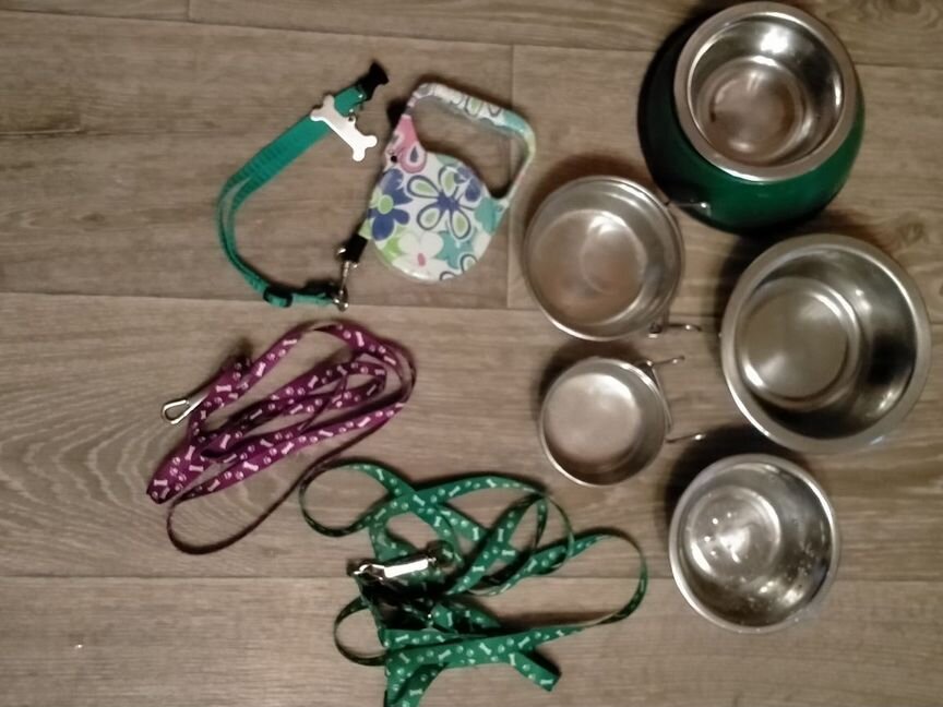 Одежда для маленьких собак, чашки,поводок,шлейка