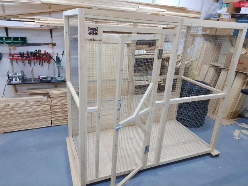 Вольер клетка для енота, кошки, птиц