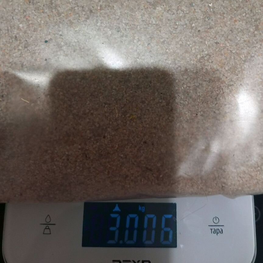 Натуральный кварцевый песок для аквариума