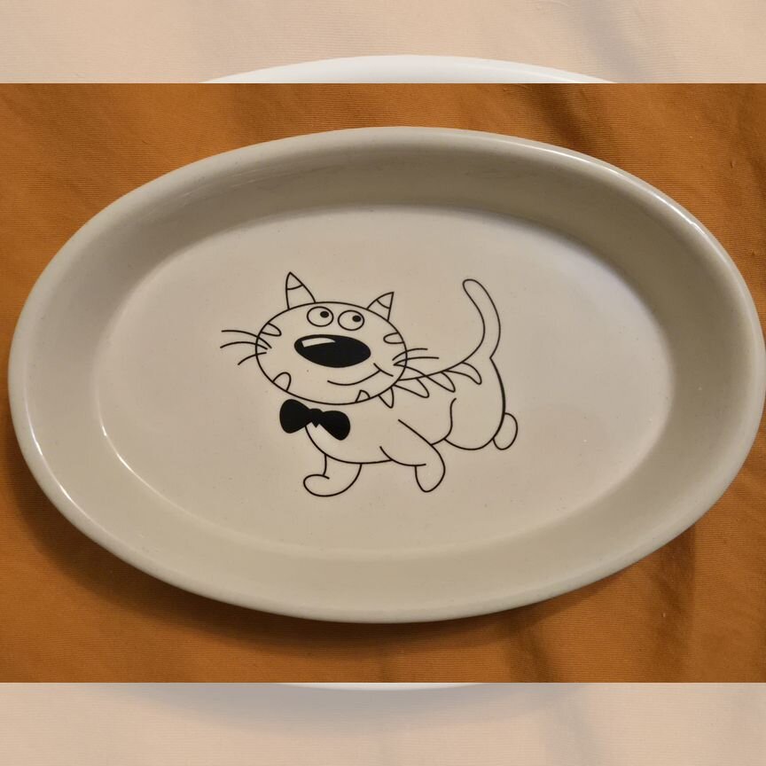 Z Миска блюдце для кота кошки керамика
