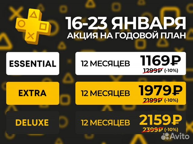 Подписка PS Plus Турция 1 Год купить в Москве | Электроника | Авито