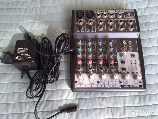 Микшерный пульт Behringer xenyx 802 купить в Москве | Хобби и отдых | Авито