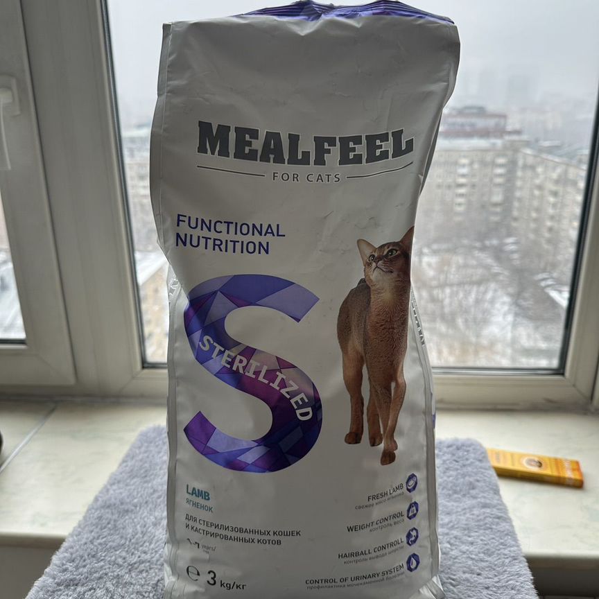 Корм Mealfeel для стерилизованных кошек 3кг