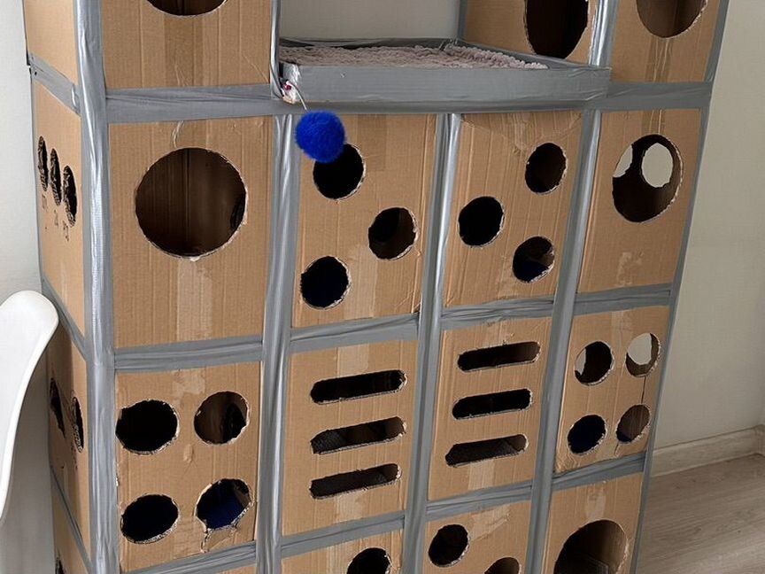 Дом для кота. Уютный Дворец для котов