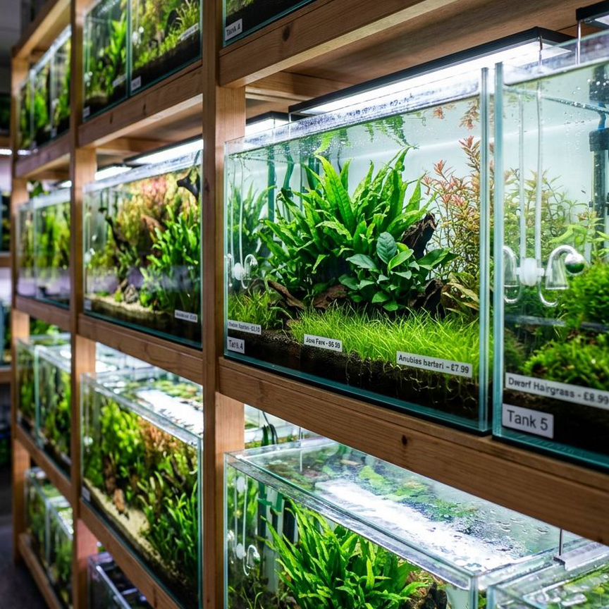 Аквариумные растения разные