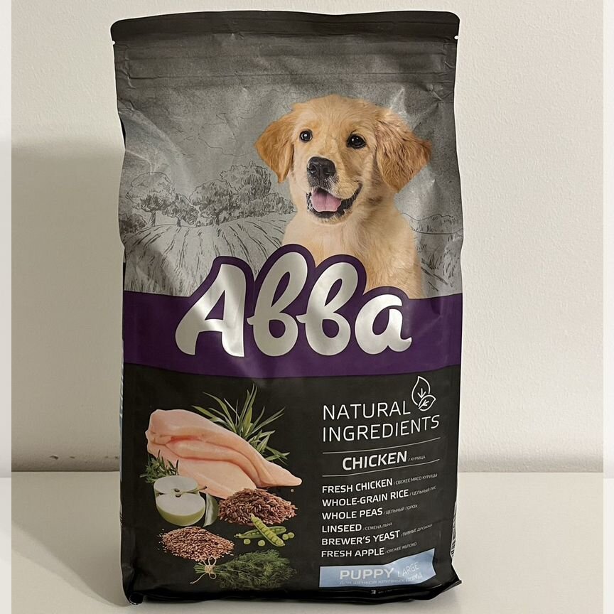 Abba корм для щенков крупных пород, 3 кг