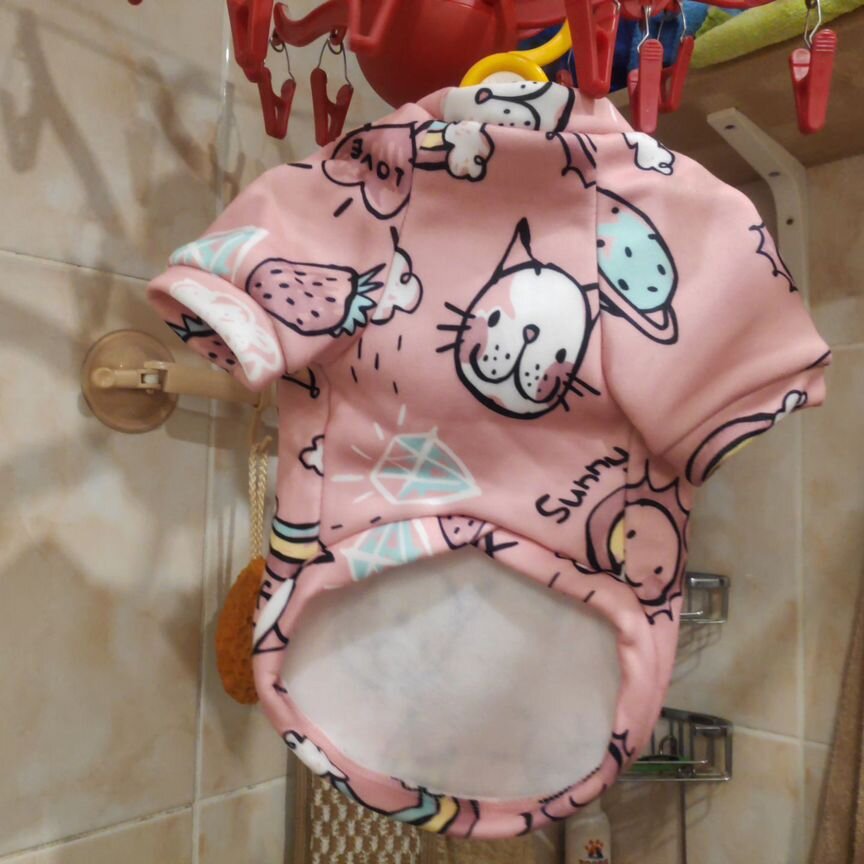 Флисовая кофта для кошек размер L