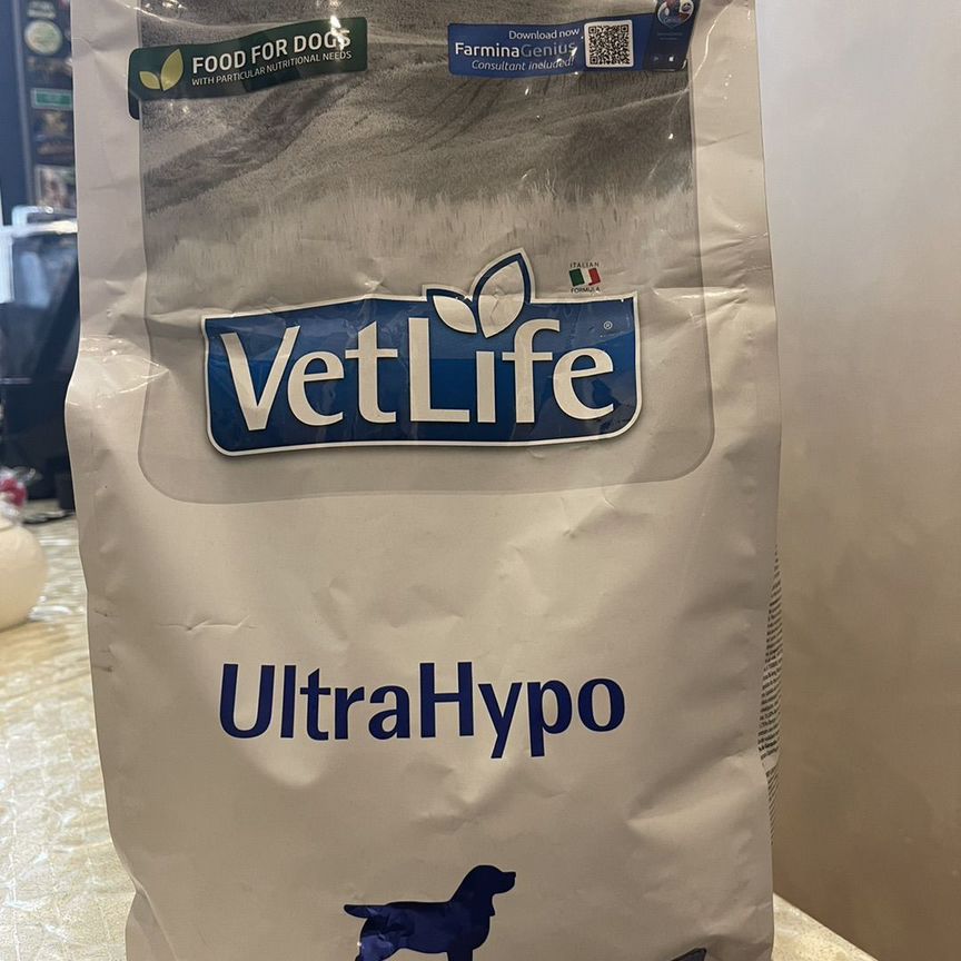 Корм для собак VetLife UltraHypo