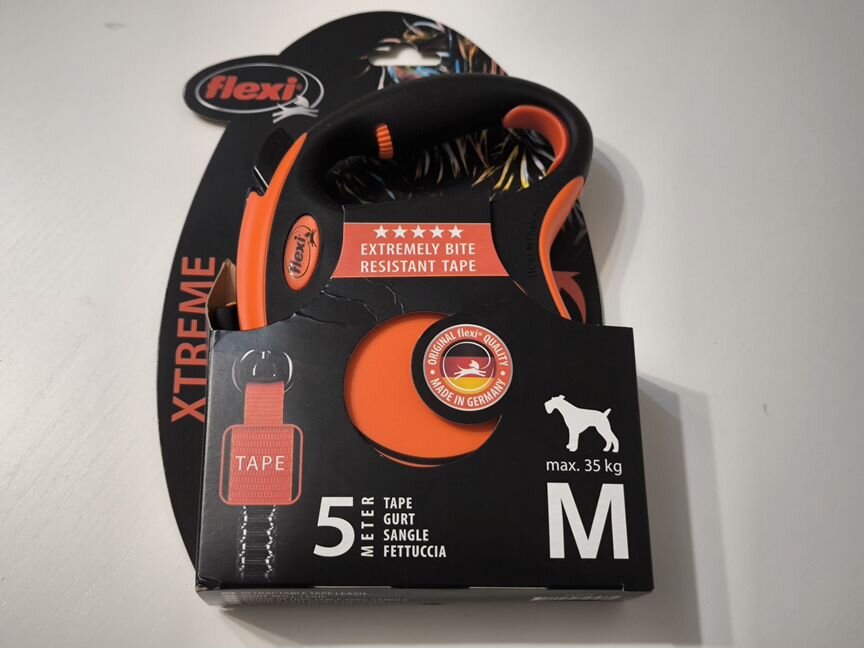 Поводок рулетка Flexi Xtreme M на 5 метров до 35кг