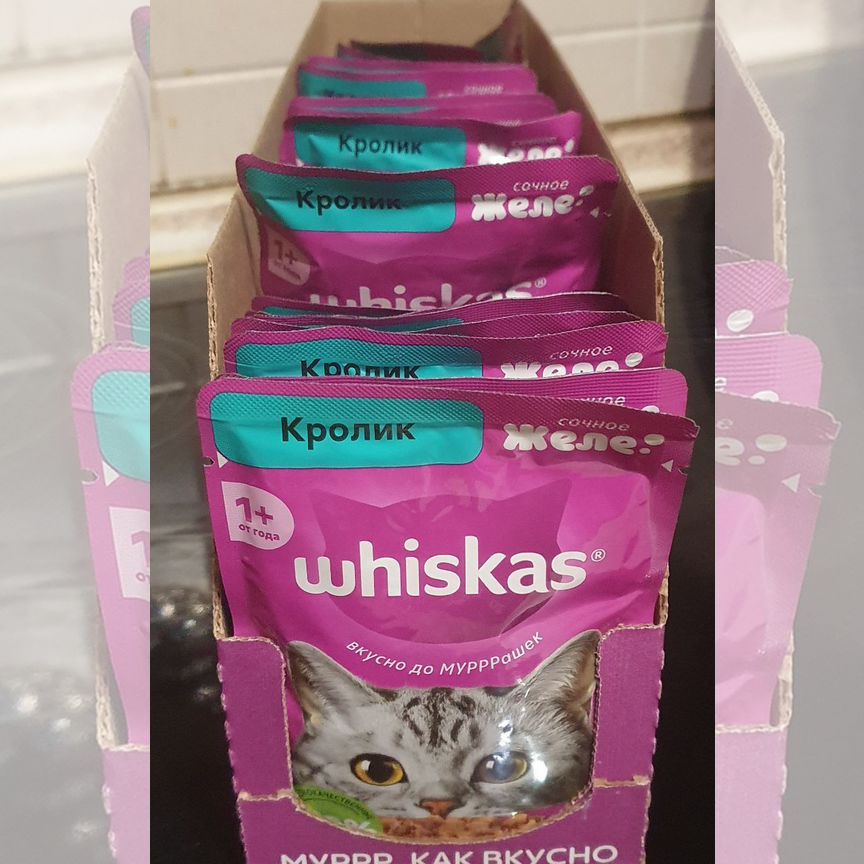 Влажный корм для кошек Whiskas кролик