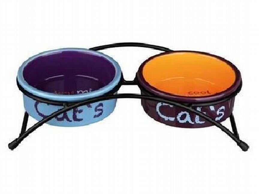 Trixie Миски керамические на подставке 2х0,3л 12 с