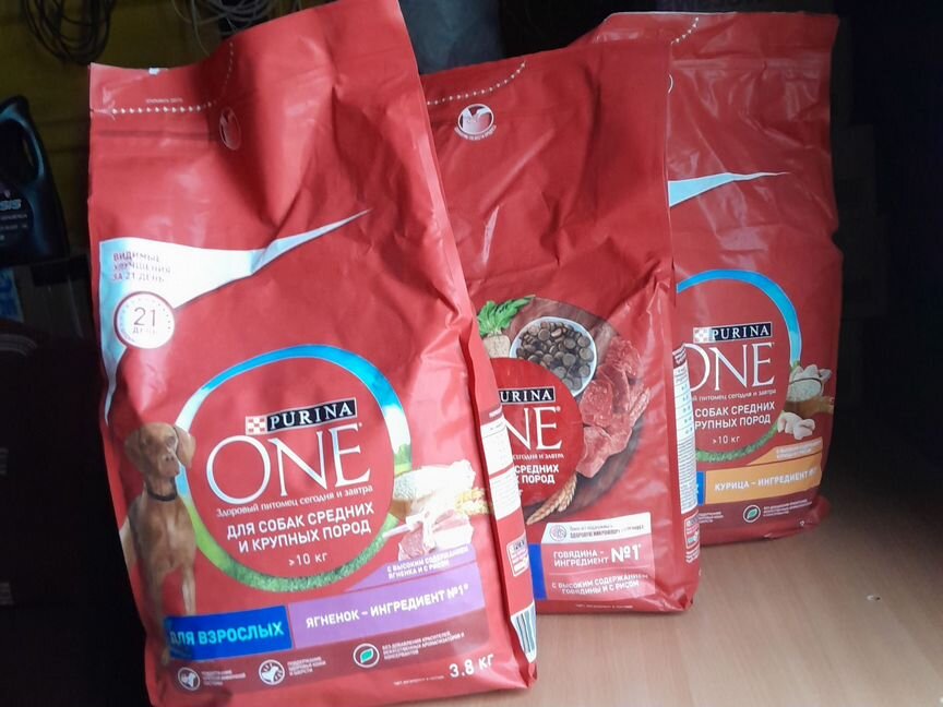 Корм для собак Пурина Purina One сухой и влажный