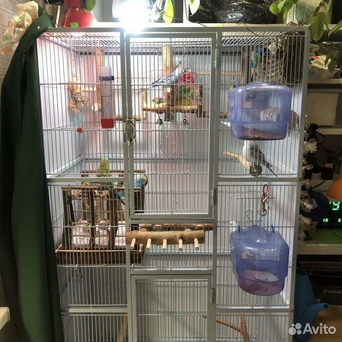 Клетка triol 5005, волнистые попугаи,корм,игрушки