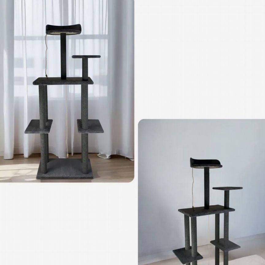 Когтеточка для кошек с лежанкой