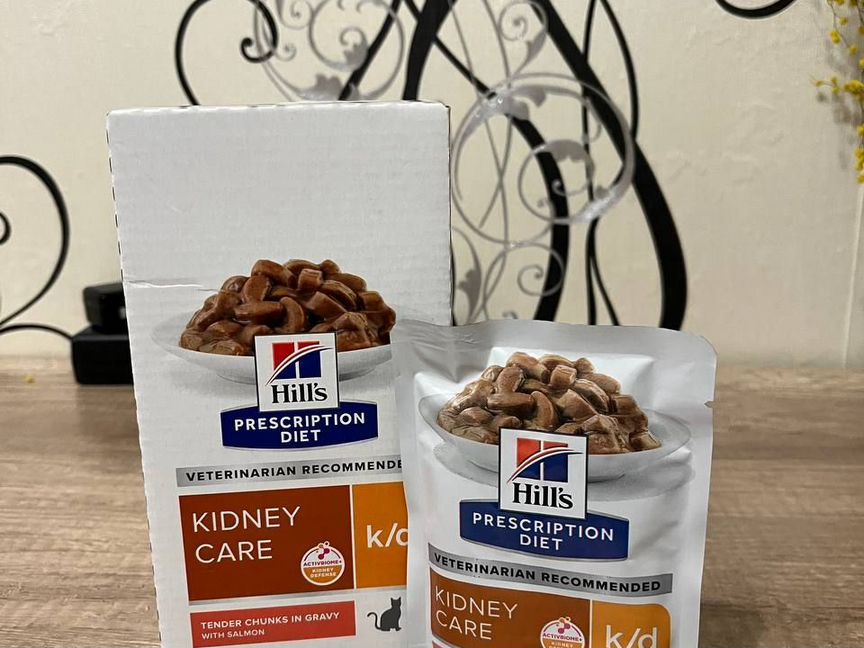 Влажный корм Hills k/d диета при заболевании почек