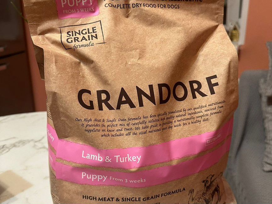 Корм для щенков grandorf