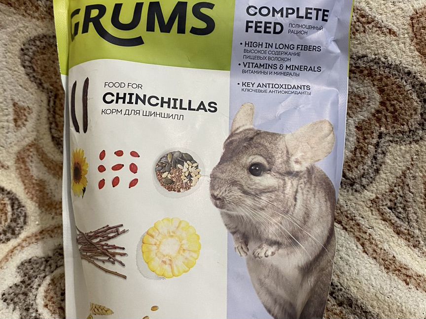 Корм для шиншилл