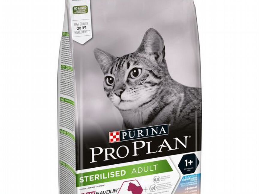 Сухой корм для кошек ProPlan треска, форель 3кг