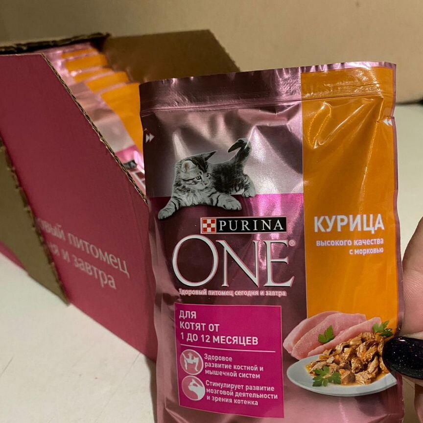 Влажный корм для кошек purina one