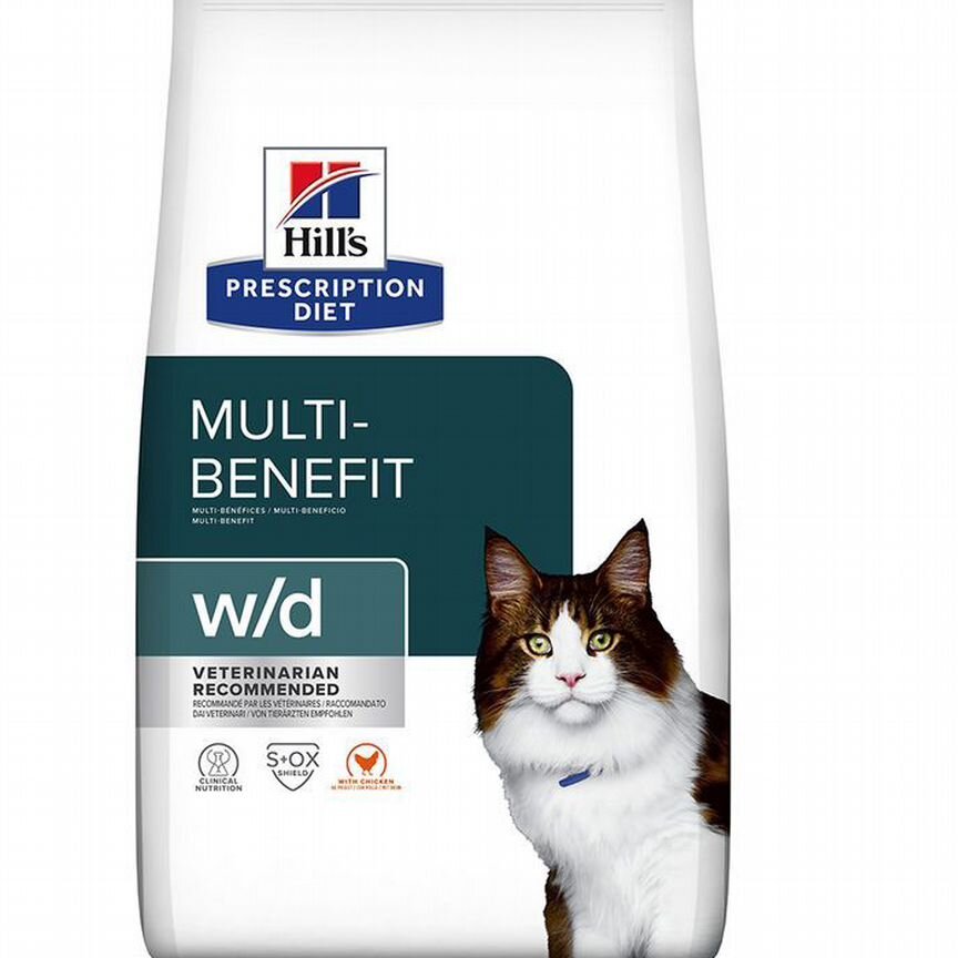Hills Prescription Diet w/d Multi-Benefit кур 3кг