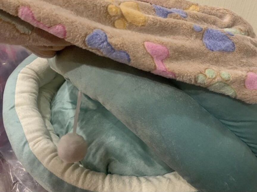 Лежанка с одеялом