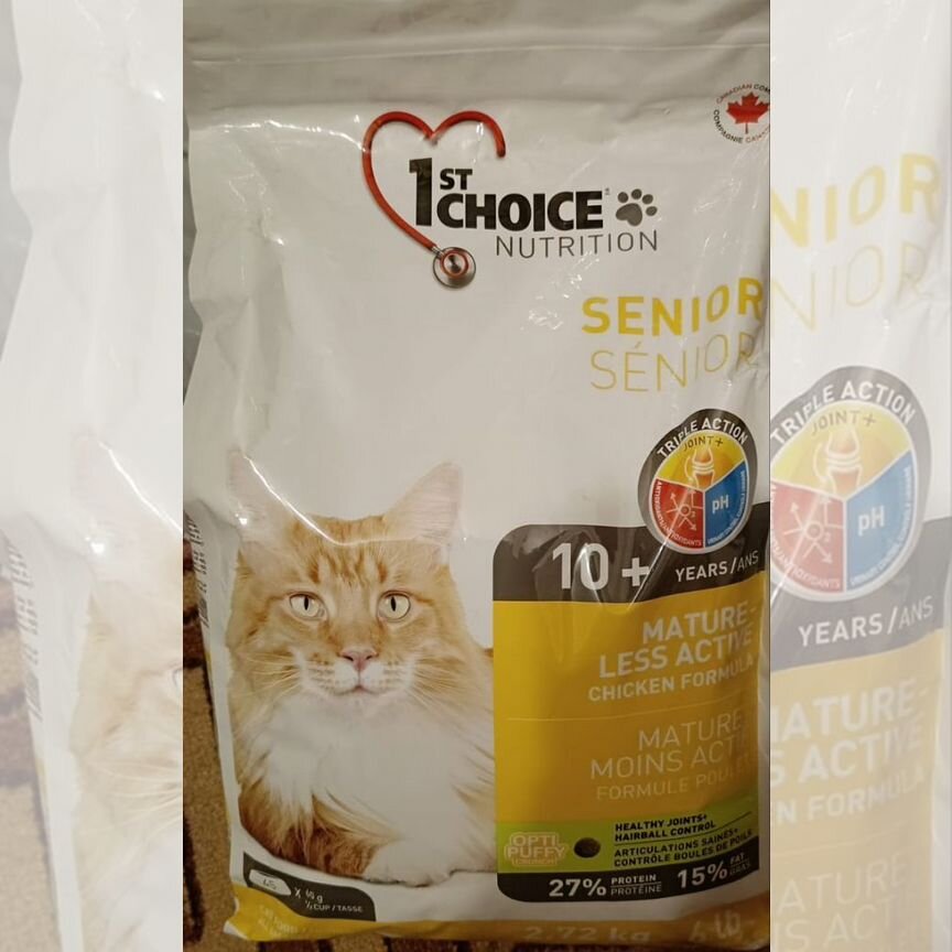 Корм для пожилых кошек 1st choice