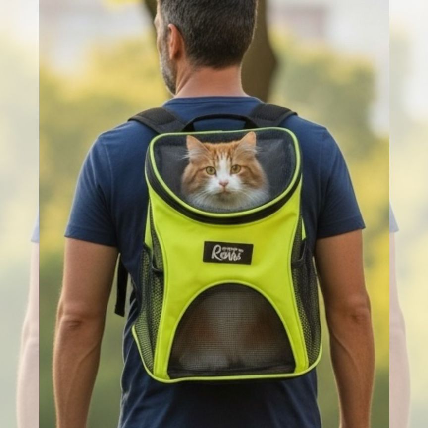 Рюкзак - переноска для кошек и мелких собак