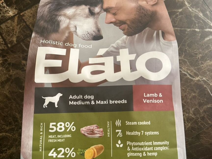 Корм для собак Elato ягненок