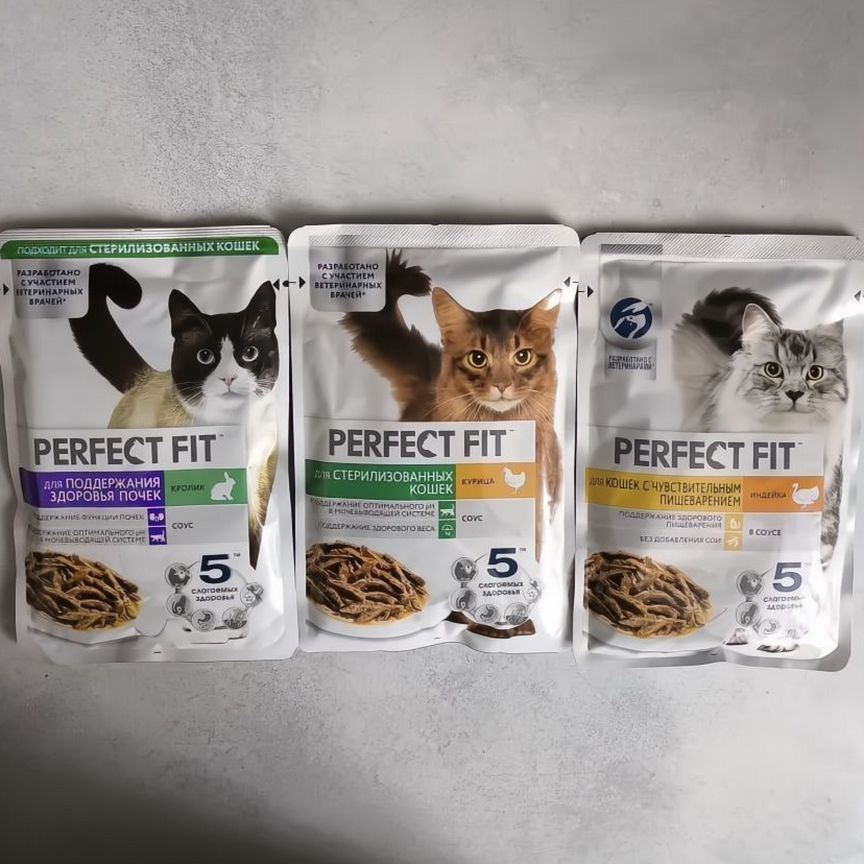 Влажный корм для кошек perfect fit
