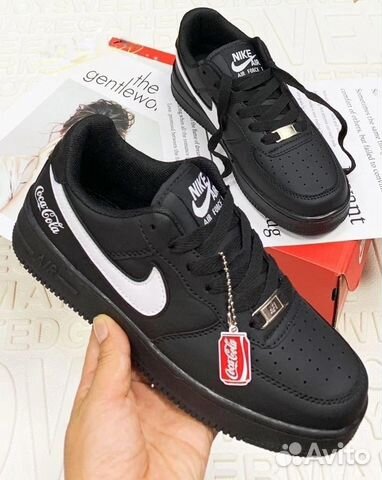 Кроссовки Coca-Cola nike air force 1 черные купить в Москве | Личные ...