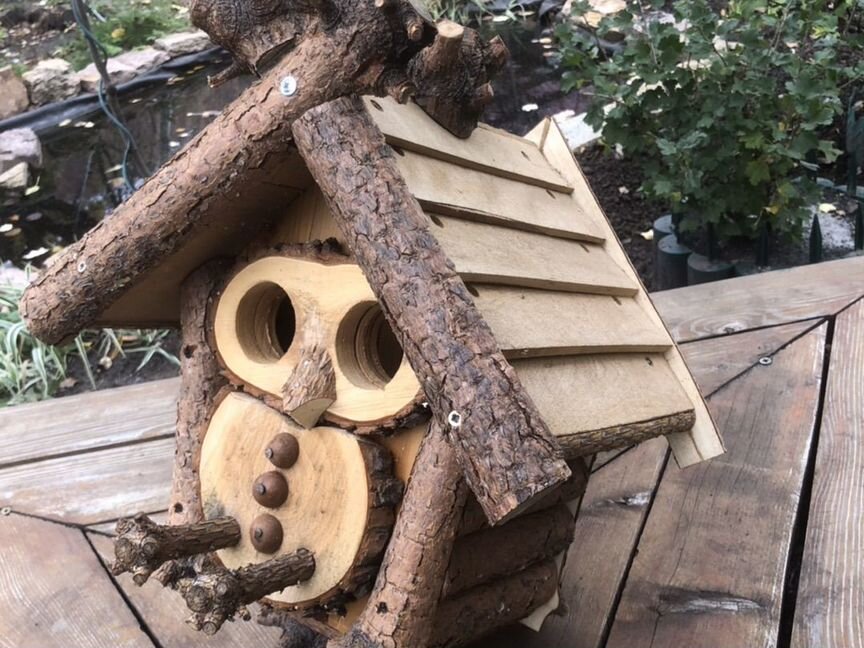 Скворечник ручной работы (бук, сосна, береза)