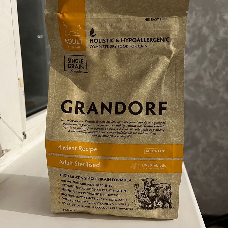 Корм для кошек grandorf 400 г