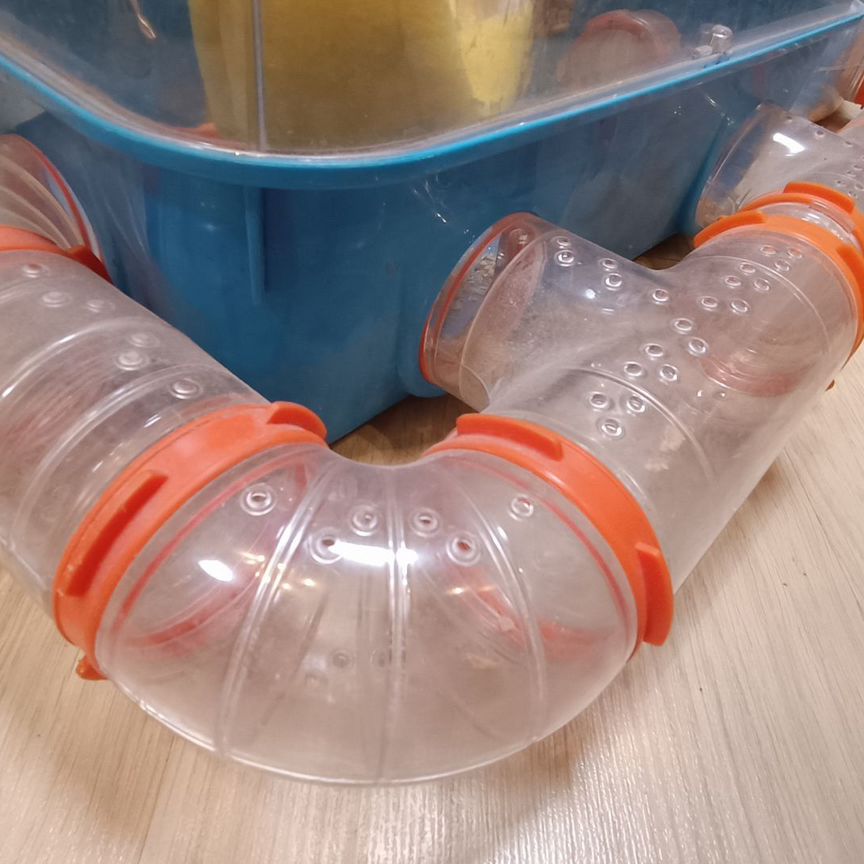 Клетка для хомяка бу с тоннелями