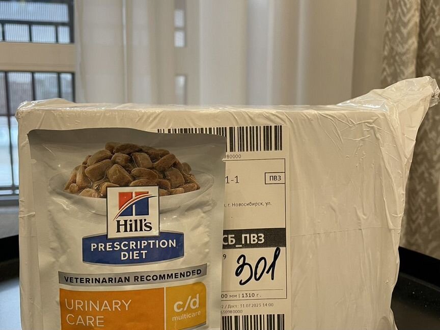 Корм для кошек hills c/d влажный