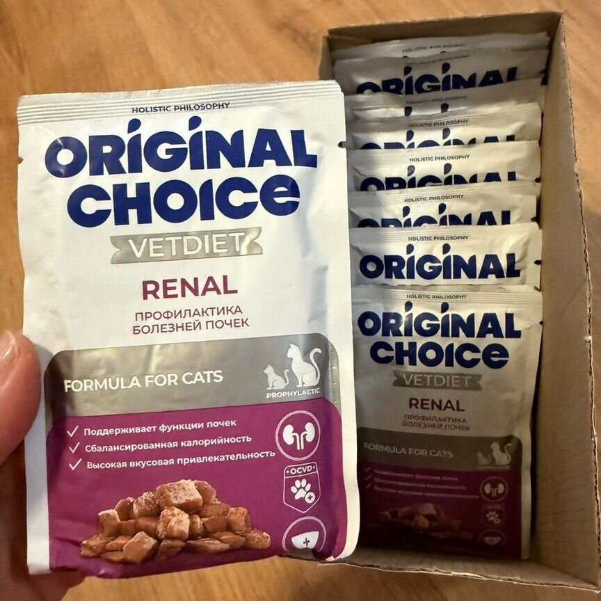 Паучи для кошек original choice renal