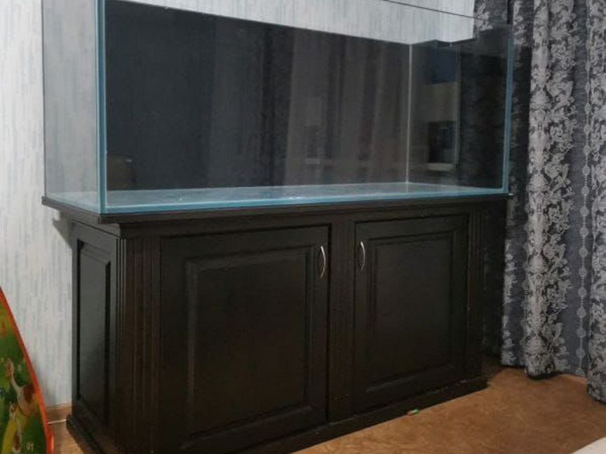 Морской аквариум с тумбой из оптивайта 19мм