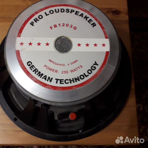 Динамик 12" 250 watt, 4 ома купить в Москве | Электроника | Авито