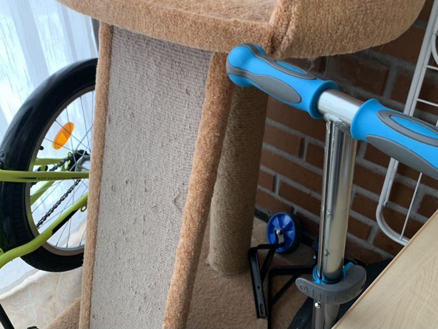 Поюзаная кошачая лежанка/когтеточка